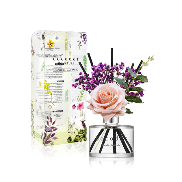 Cocodor Rose Flower Reed Diffuser 200ml Garden Lavender - nilezs.com